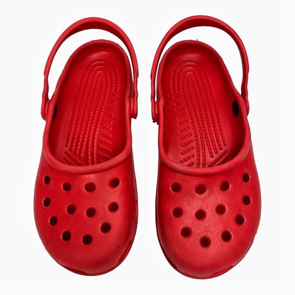 CROCS | Shoes | Crocs Classic Clog Red Mary Jane Sandals Size 6 Single ...